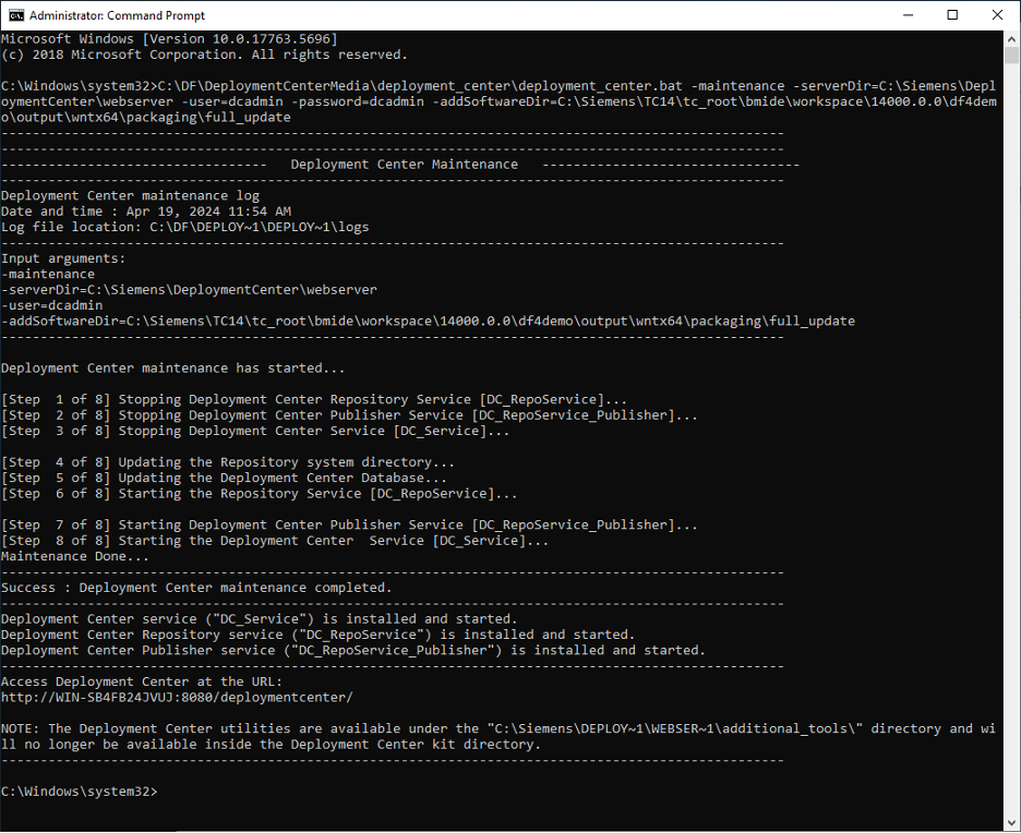 Deploy BMIDE package with deployment center (DC)